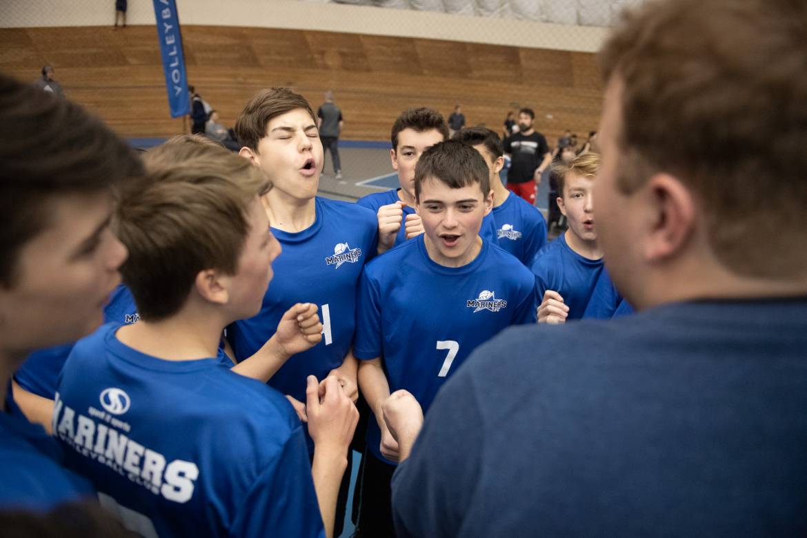 Boys Team Time- out – Mariners Volleyball Club